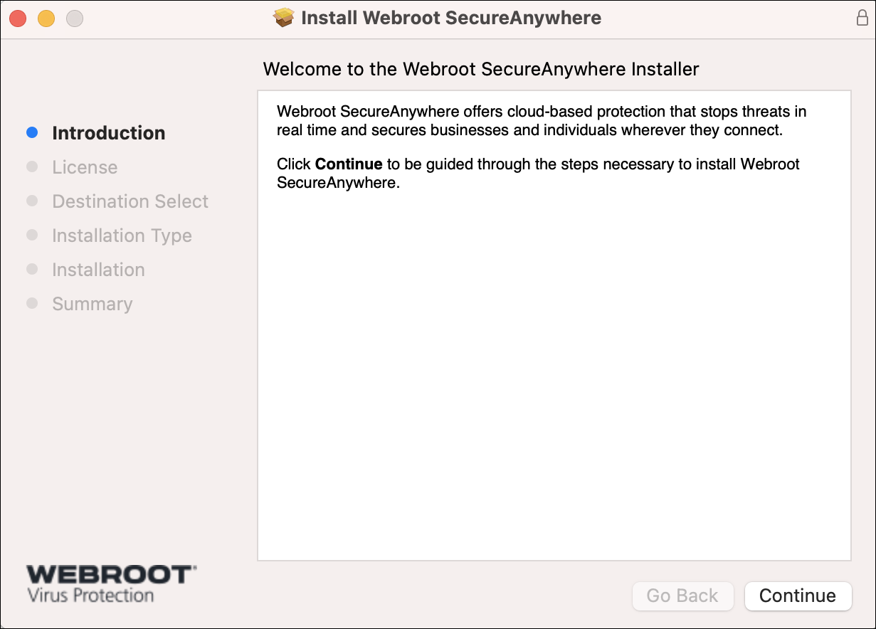 Install Webroot on Mac
